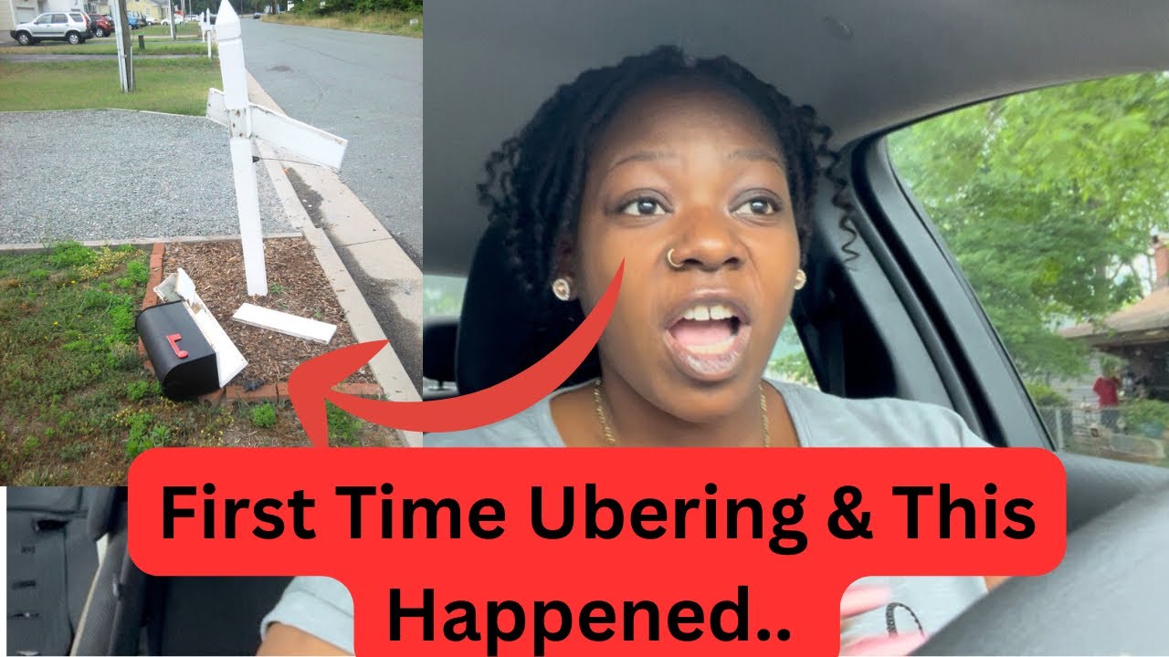 I HIT THE MAILBOX WHILE UBER DRIVING ON MY FIRST DAY - YouTube