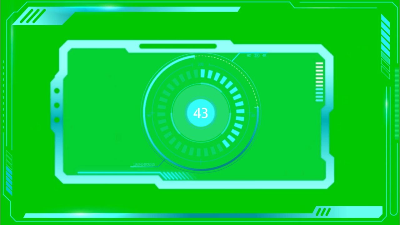 6 awesome HUD green screen effects footage HD - YouTube