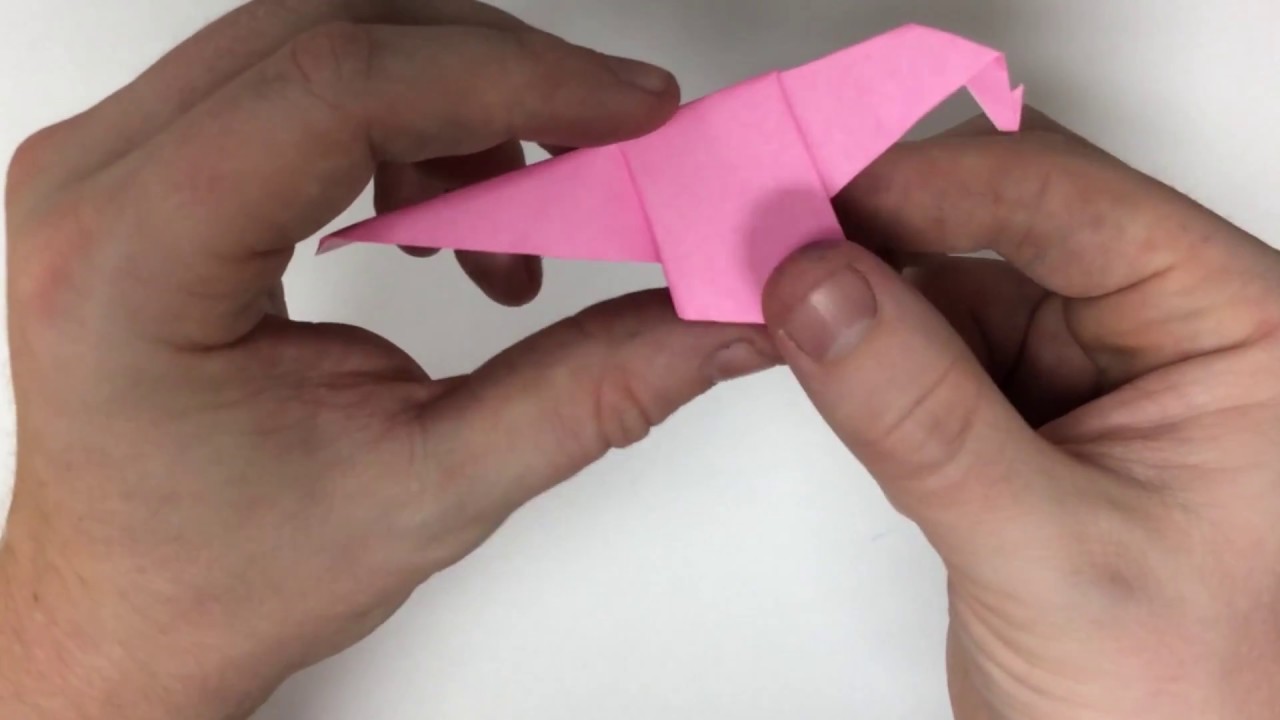 Origami Dinosaur - Compsognathus - YouTube