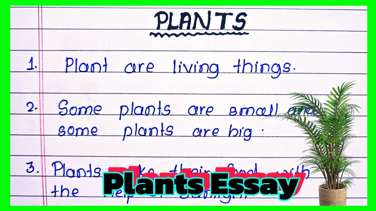 10 lines essay on plant in english l Plant essay in english 10 lines l ...