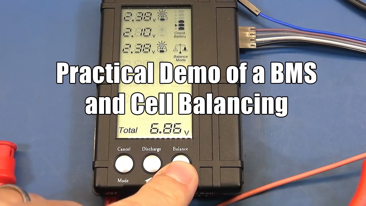 Practical Demo of a BMS and Cell Balancing - YouTube
