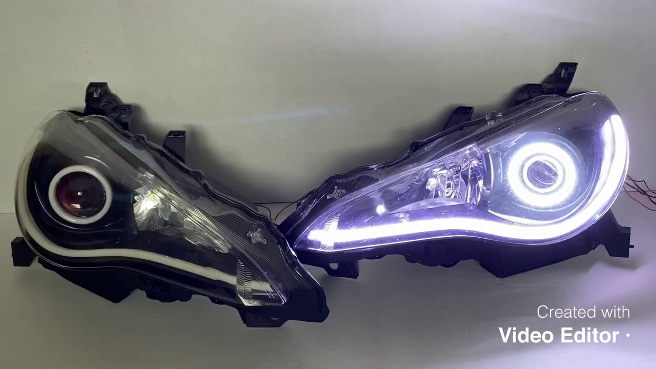 FRS / BRZ custom headlights - YouTube