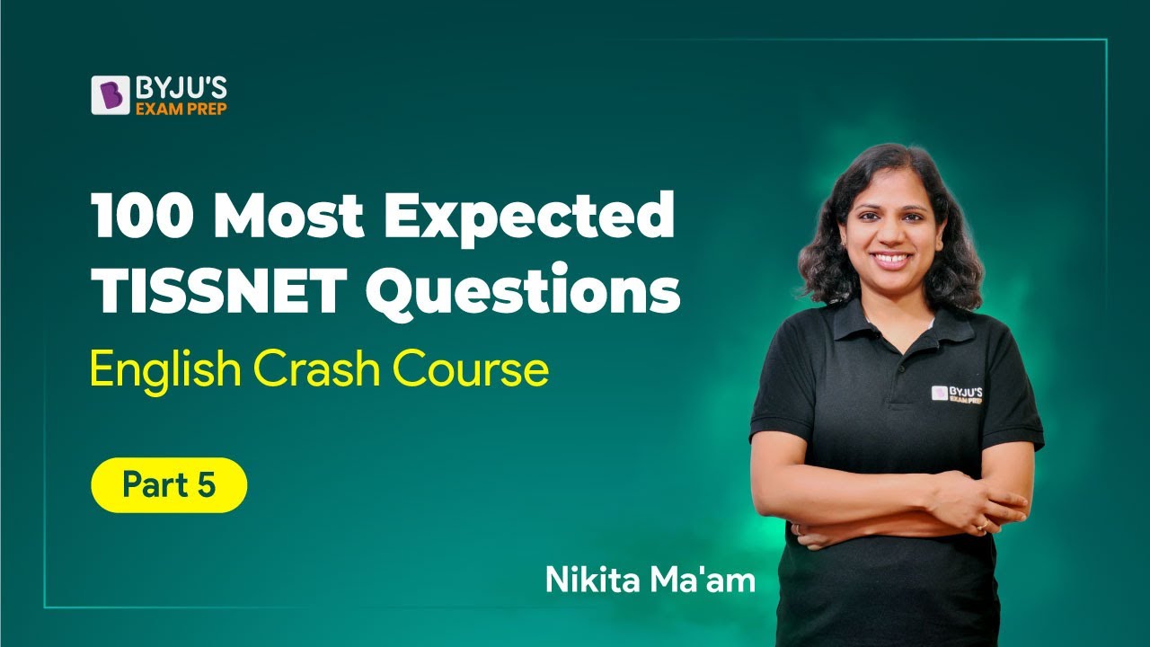 100 Most Expected TISSNET English Questions | TISS 2023 Preparation ...