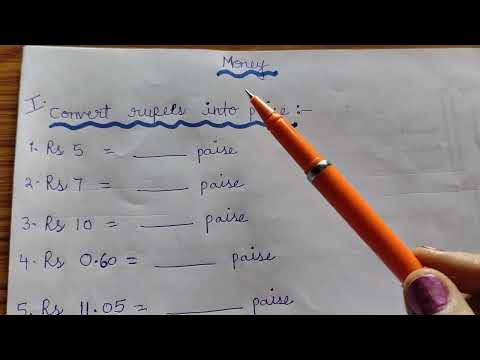 convert money ( rupees into paise, paise into rupees) in the very ...