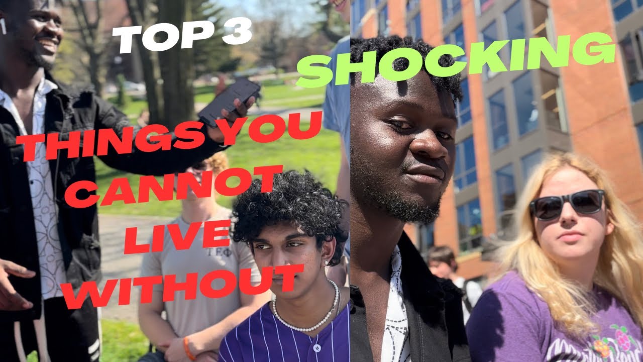 things you cannot live without |publicinterview | asking people 3 ...