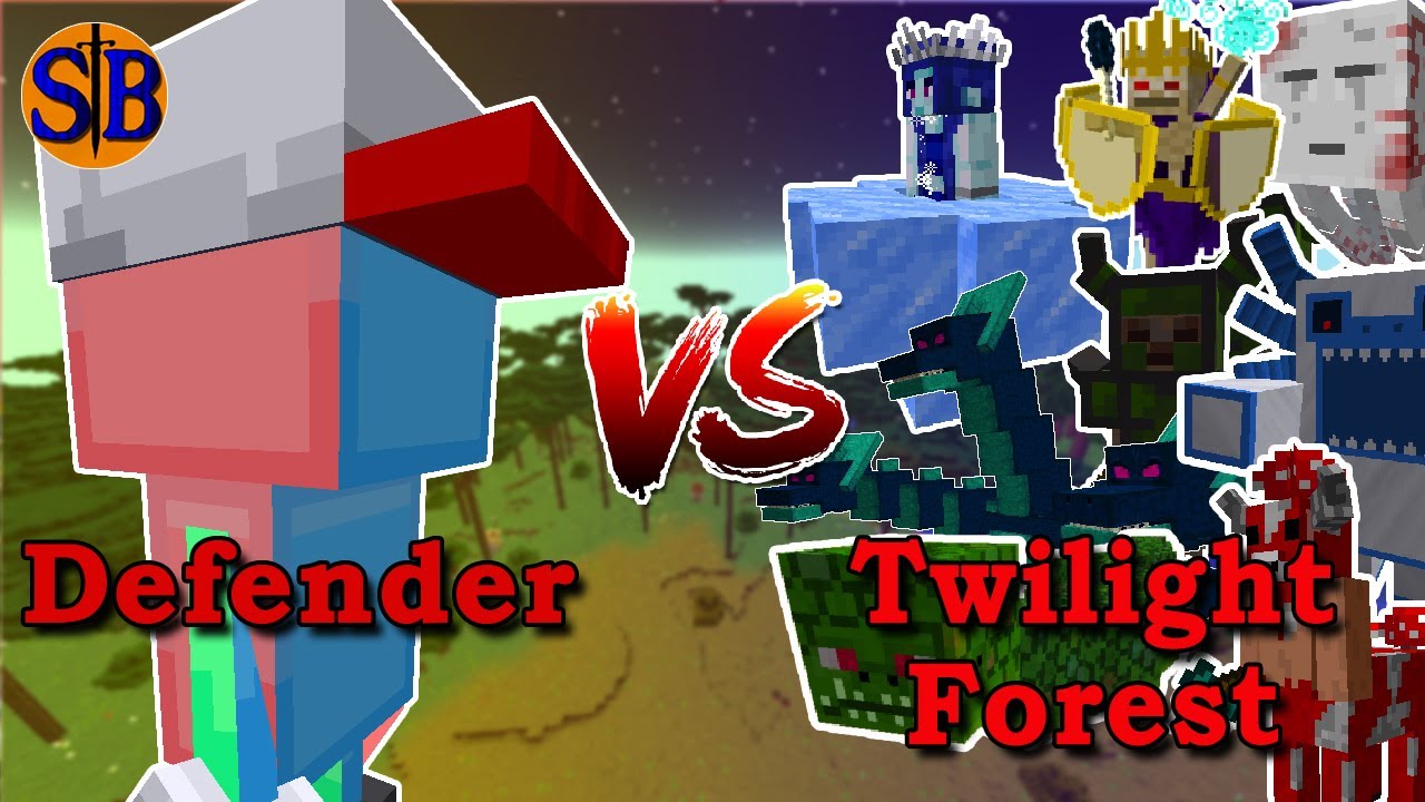 Defender Phase 1 vs Twilight Forest in its own Arena | Minecraft Mob ...