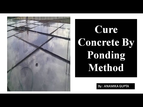 #curing #ponding CURING OF CONCRETE BY PONDING METHOD - YouTube