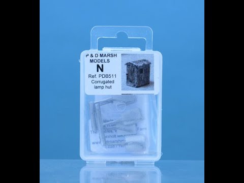 How To Build The N Gauge Lamp Hut Kit - YouTube