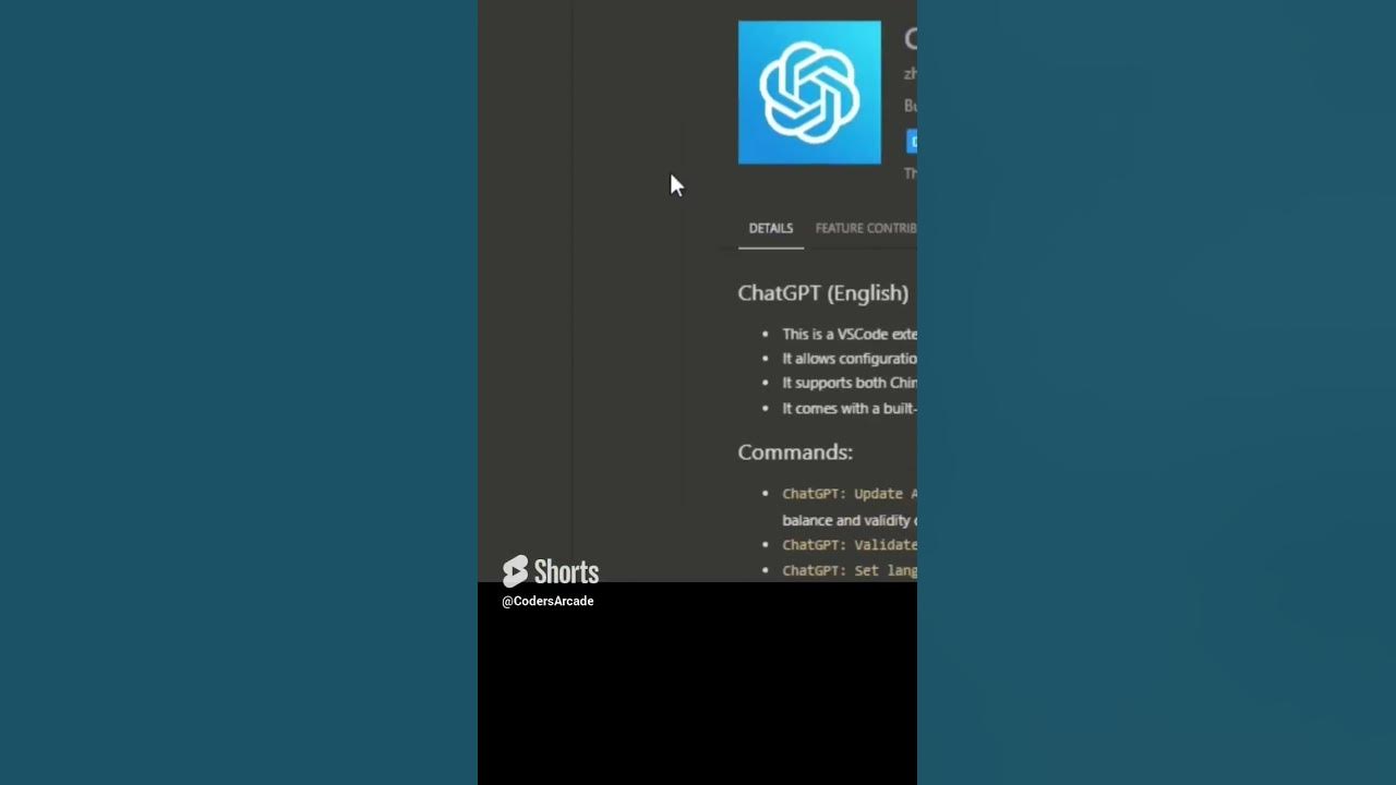Use Chatgpt On Vs Code Shorts Viral Coding Youtubeshorts Python Codersarcade Youtube