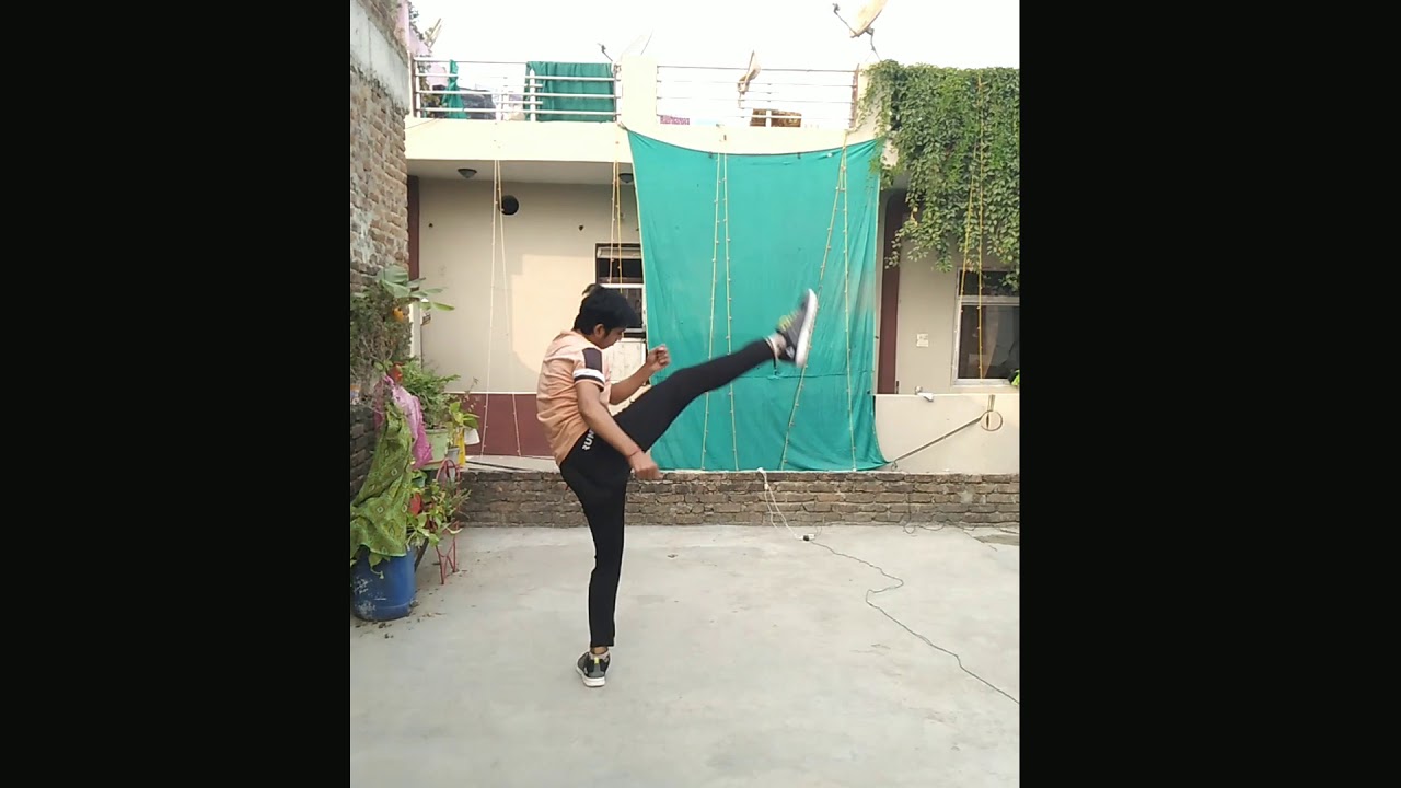 Jump + Cut Down Kick #kick #Martialart - YouTube