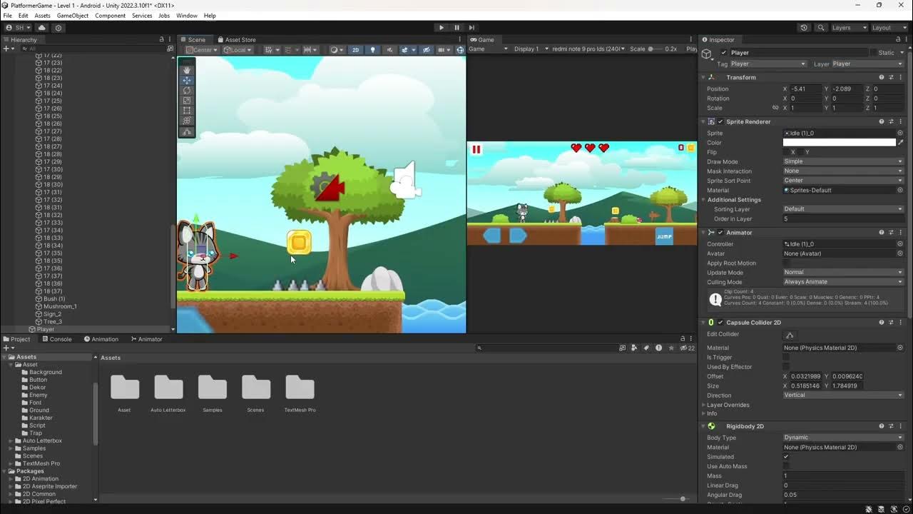 6. Health System - Platformer Unity 2D - YouTube