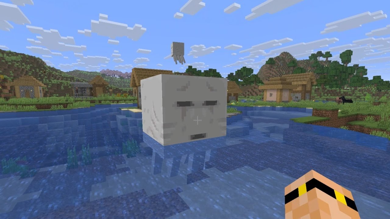 Nether Ghasts Enjoy Going for a Swim in the Overworld in Minecraft ...