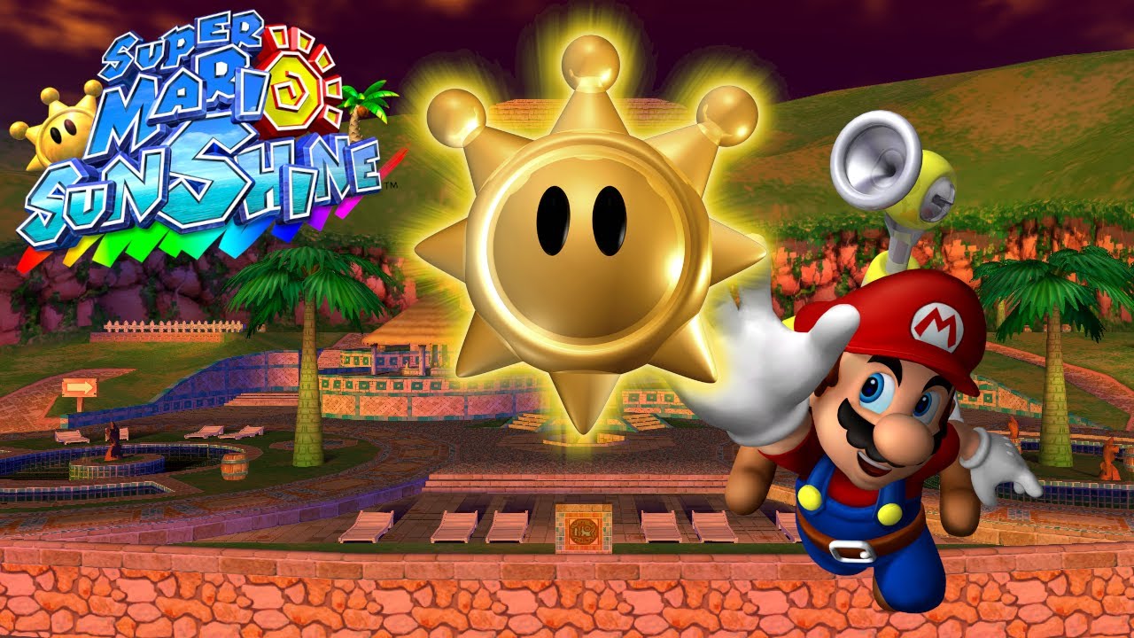 Super Mario Sunshine (GC) [4K] - Sirena Beach - All Shines (No Damage ...