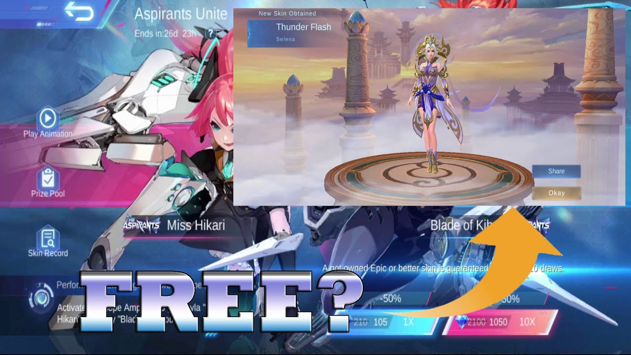 HOW I GOT A TIME LIMITED EPIC SKIN FROM ASPIRANTS EVENT || MLBB || # ...