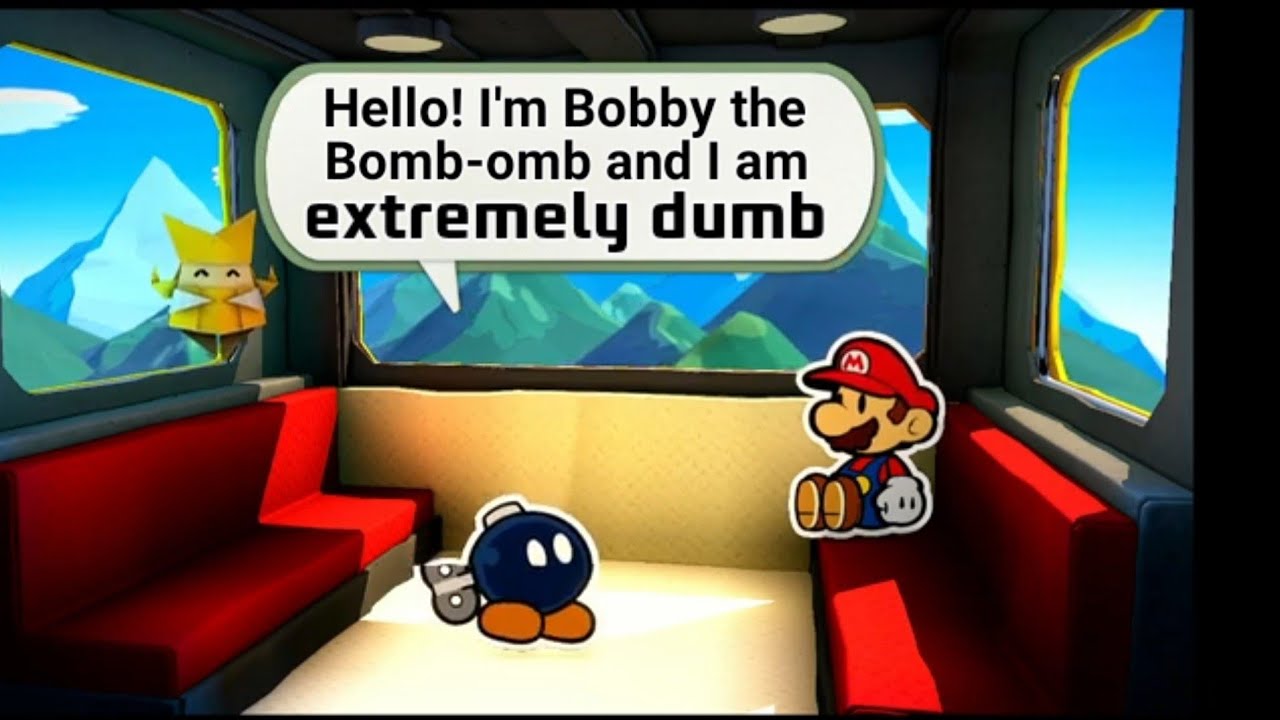How "Dumb" is Bobby in Paper Mario? #gaming #mario #funny - YouTube