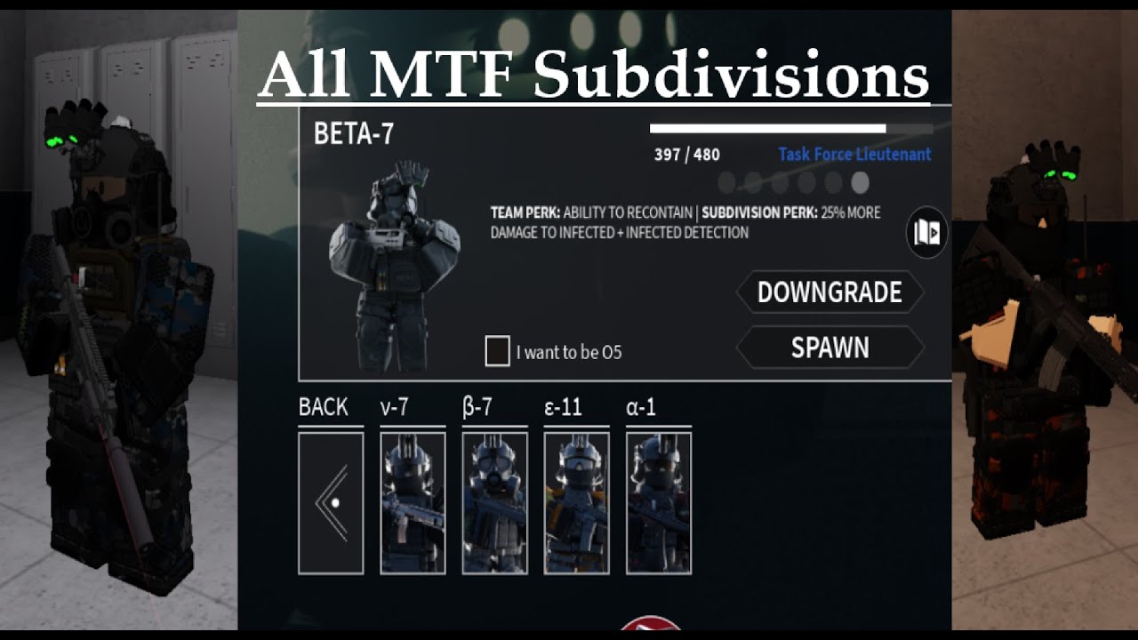 All SCP:RP MTF Subdivions - YouTube