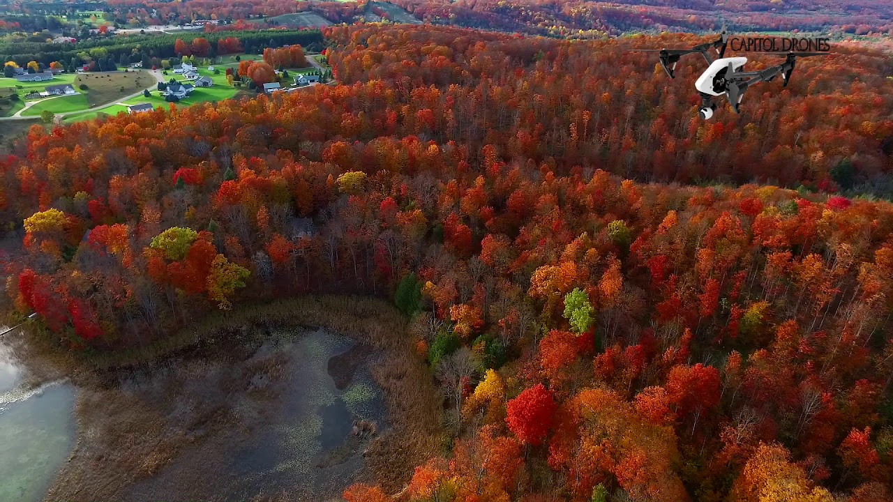 Autumn colors visit Gaylord, Michigan - YouTube