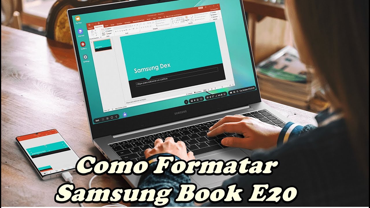 Como formatar o Notebook Samsung Book E20 - YouTube