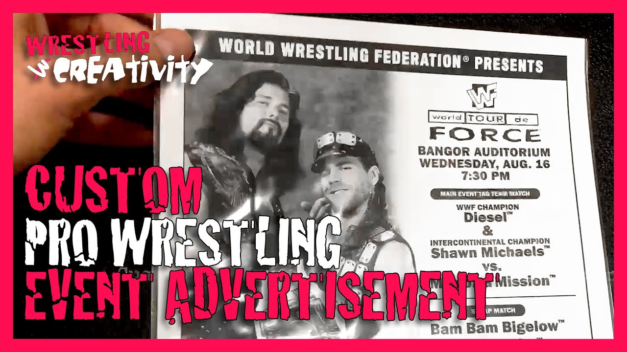 Create a Custom Wrestling Live Event Newspaper Advertisement (Poster ...
