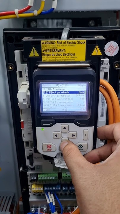 ABB Variable Frequency Drive / VFD programming shorts #shorts #vfd #abb ...