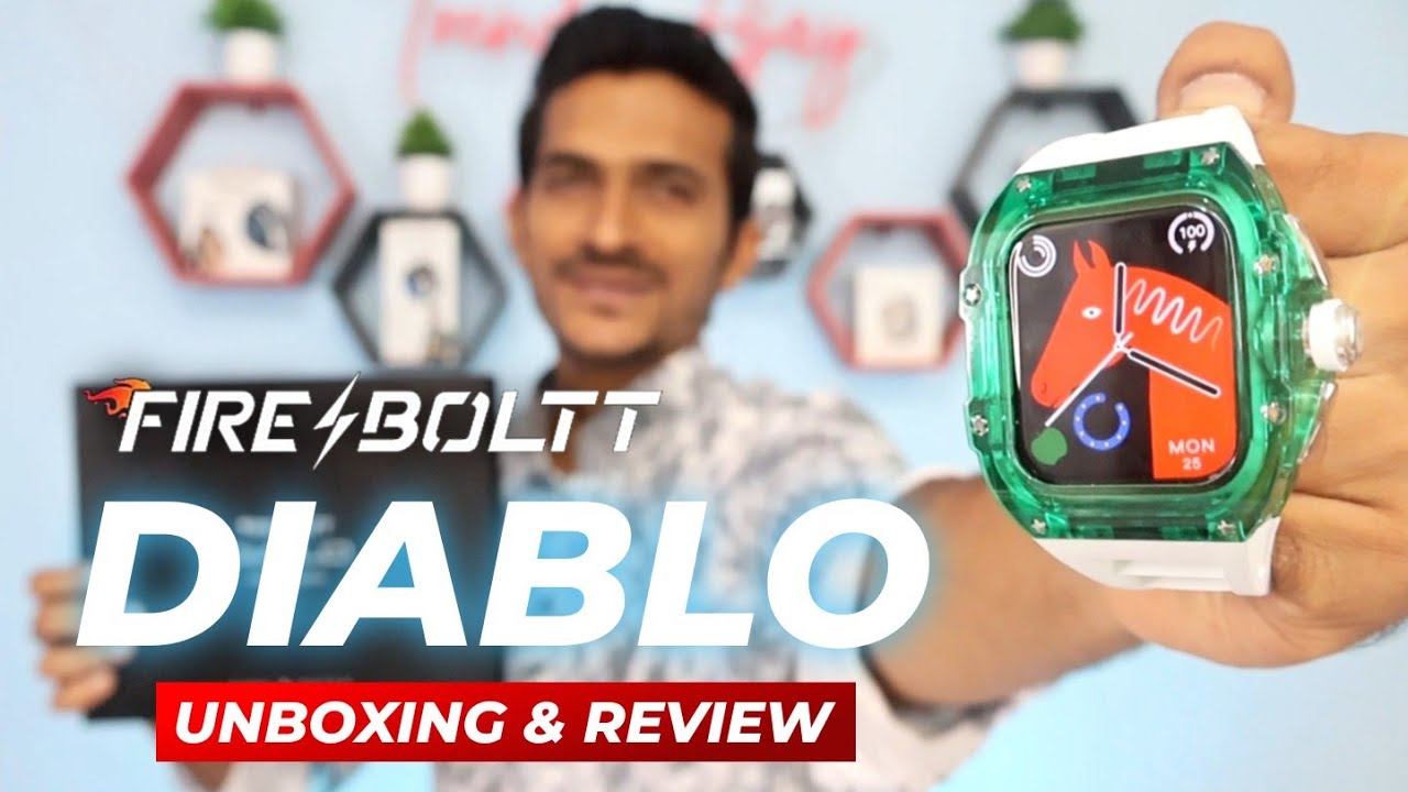 Fire Boltt Diablo Unboxing & Review🔥Case X Smartwatch ⚡Rs 5999⚡ fire ...
