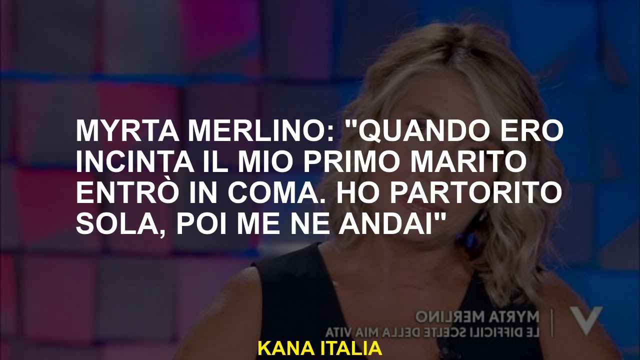 Myrta Merlino: "Quando ero incinta il mio primo marito entrò in coma ...