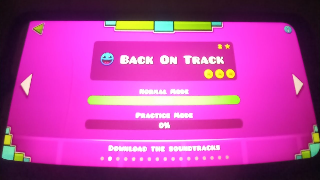 completing Geometry Dash back on track - YouTube