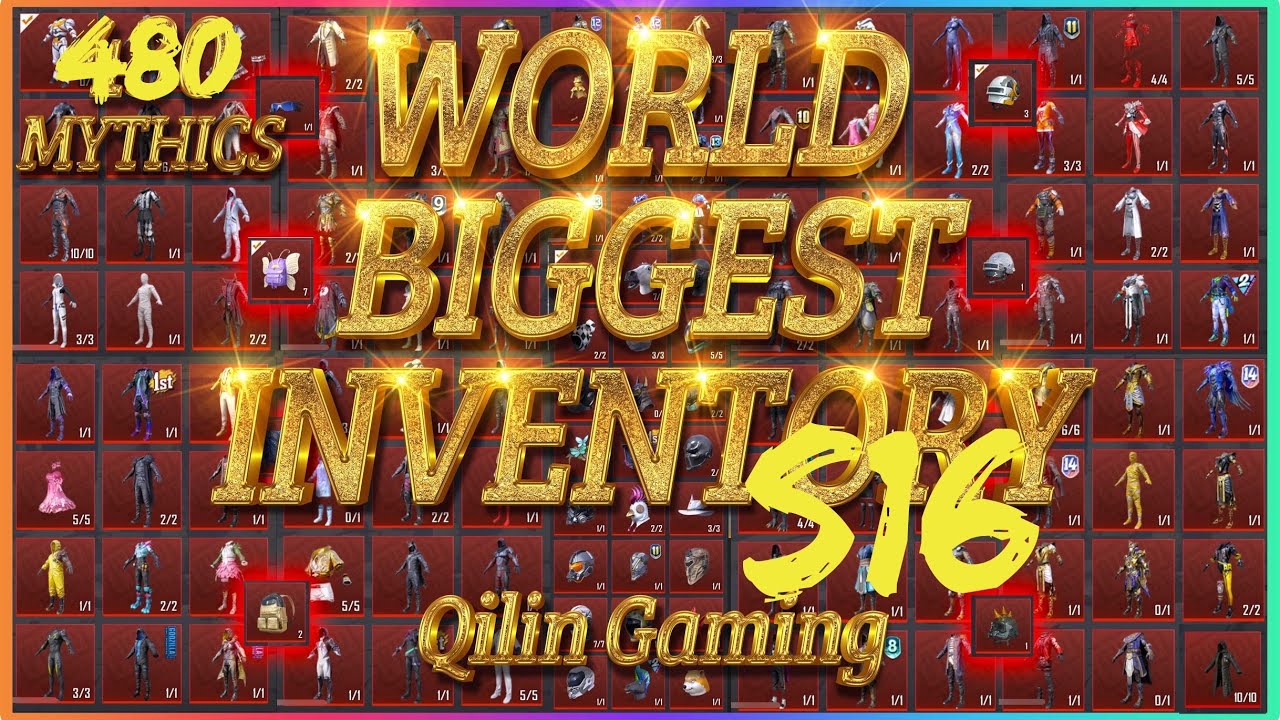 Pubg Mobile Most Expensive & Best Inventory | S2-S16 Conqueror | World ...