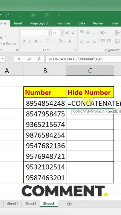 Show only last 4 digit number in ms excel | Excel Magic Tip and Trick ...