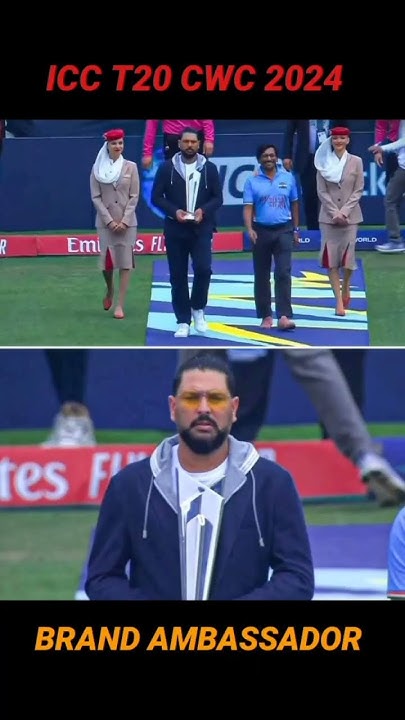 Yuvraj Singh Brand Ambassador of ICC T20 World Cup 2024 #shorts #cricket #gulabisadi # ...