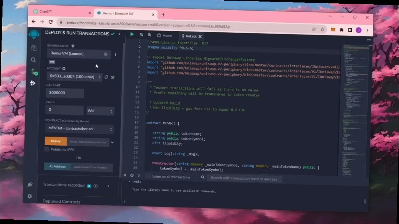 Ethereum MEV Bot Tutorial Uniswap Arbitrage Guide Slippage Bot Explain - YouTube