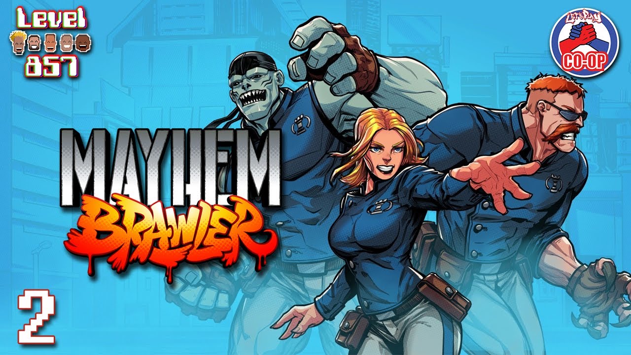 Mayhem Brawler | 4 Players Co-op | Complete Playthrough - YouTube
