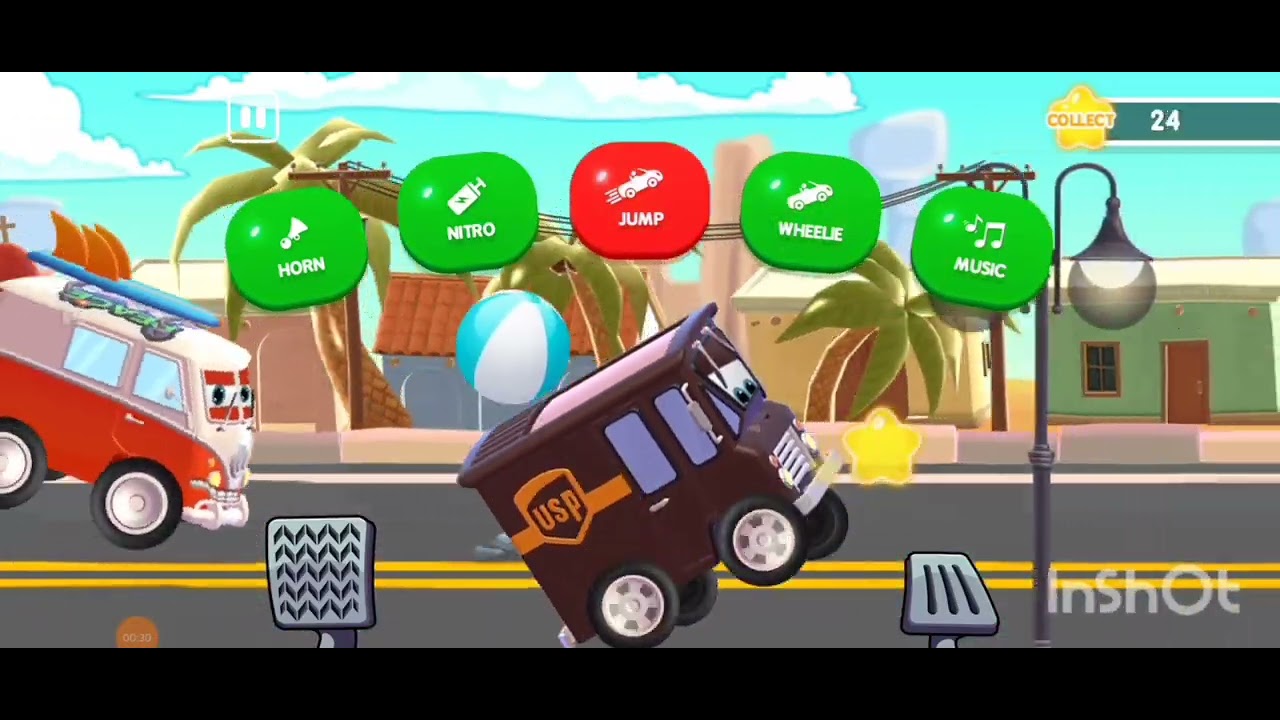 kids cartoon car race games for kids and toddlers - YouTube