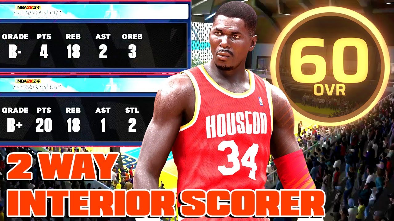 USING THE MOST DOMINANT 60 OVERALL CENTER BUILD IN NBA 2K24 REPLICA ...