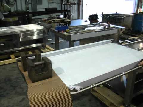 Bulloch Stainless Steel Sliding Inspection Table - YouTube