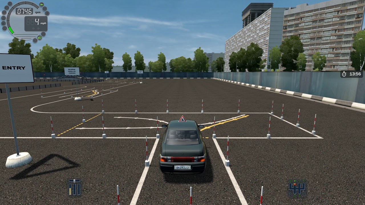 City Car Driving track test | Career mode - YouTube