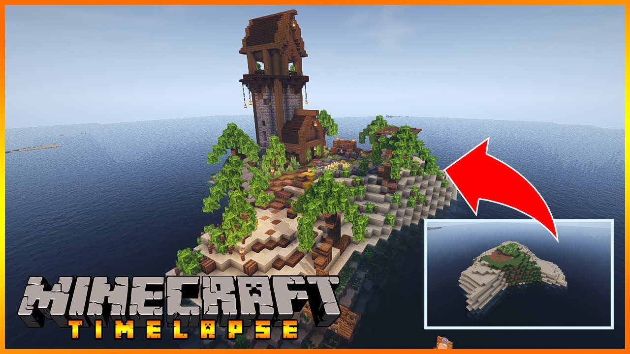 Survival Island Transformation | Timelapse Minecraft 1.16.3 [World ...