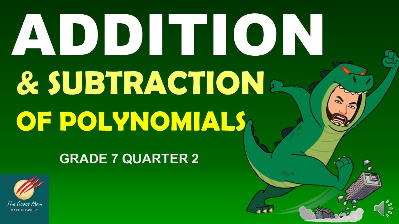 Addition and Subtraction of Polynomials || Grade 7 Quarter 2 - YouTube
