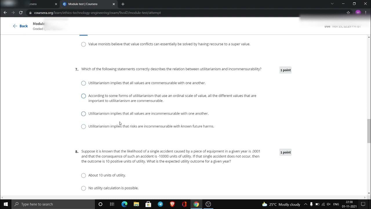 Ethics, Technology and Engineering Coursera quiz answers|quiz answers ...