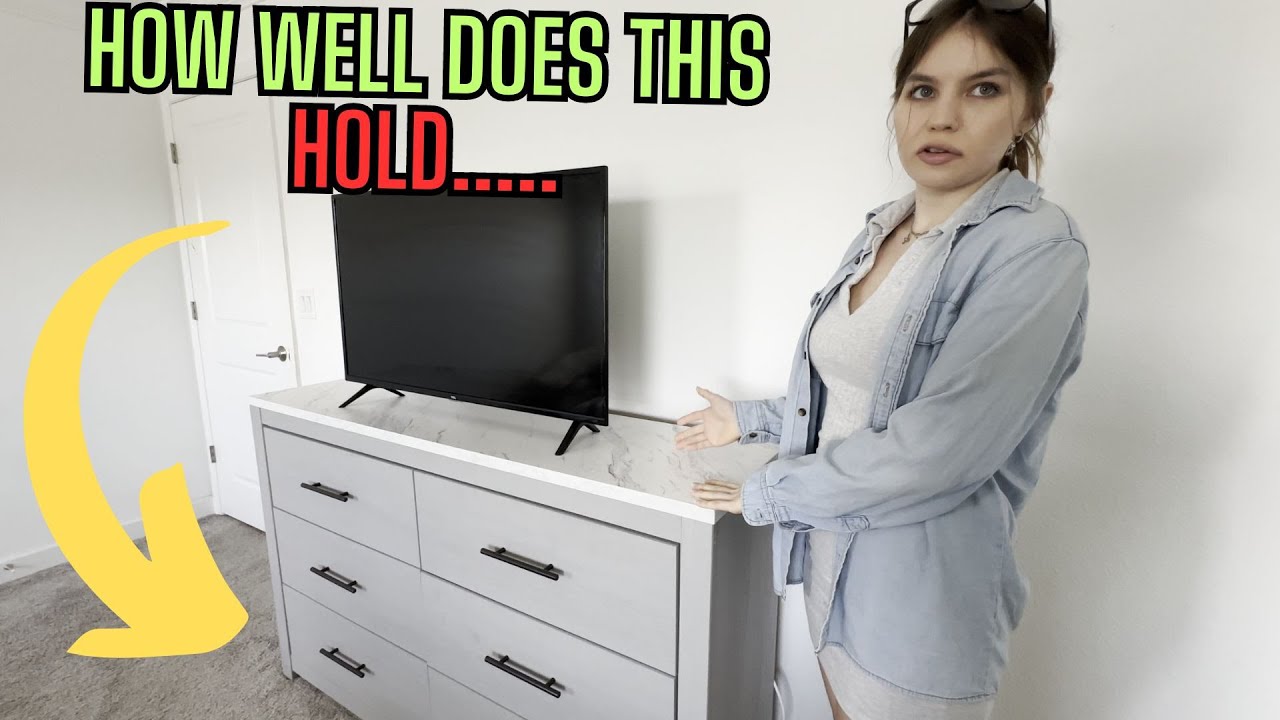 How well does this Six Drawer Dresser Hold heavy things? - YouTube