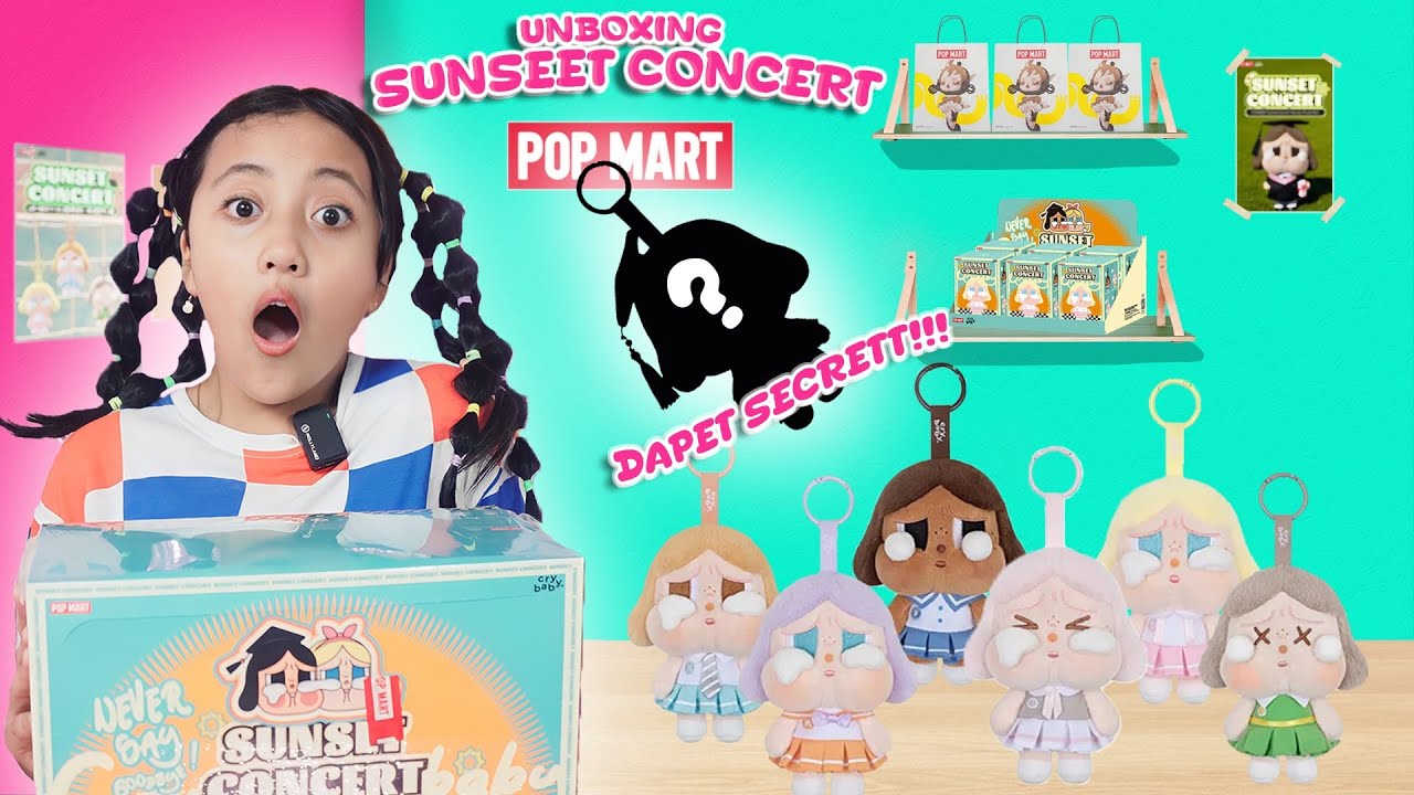 DINAR UNBOXING CRY BABY SUNSET, LANGSUNG DAPAT SECRET MAU NANGIS😭😍 # ...