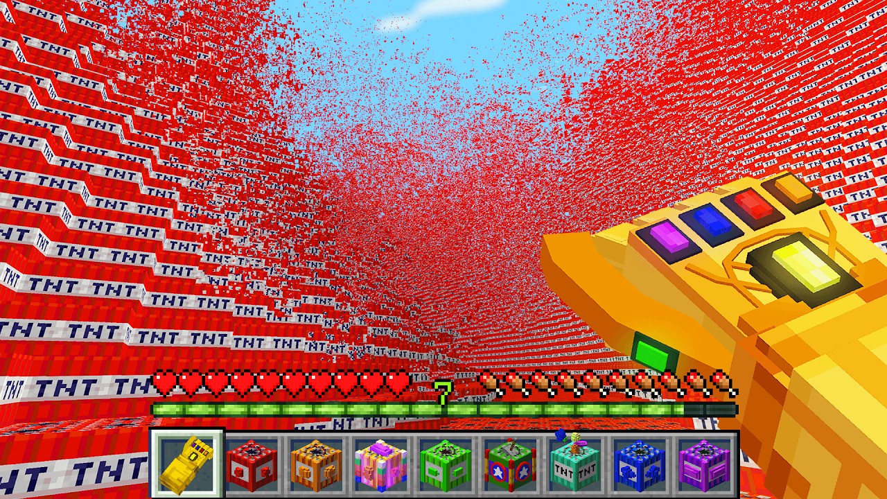 Minecraft but there's Infinity TNT - YouTube