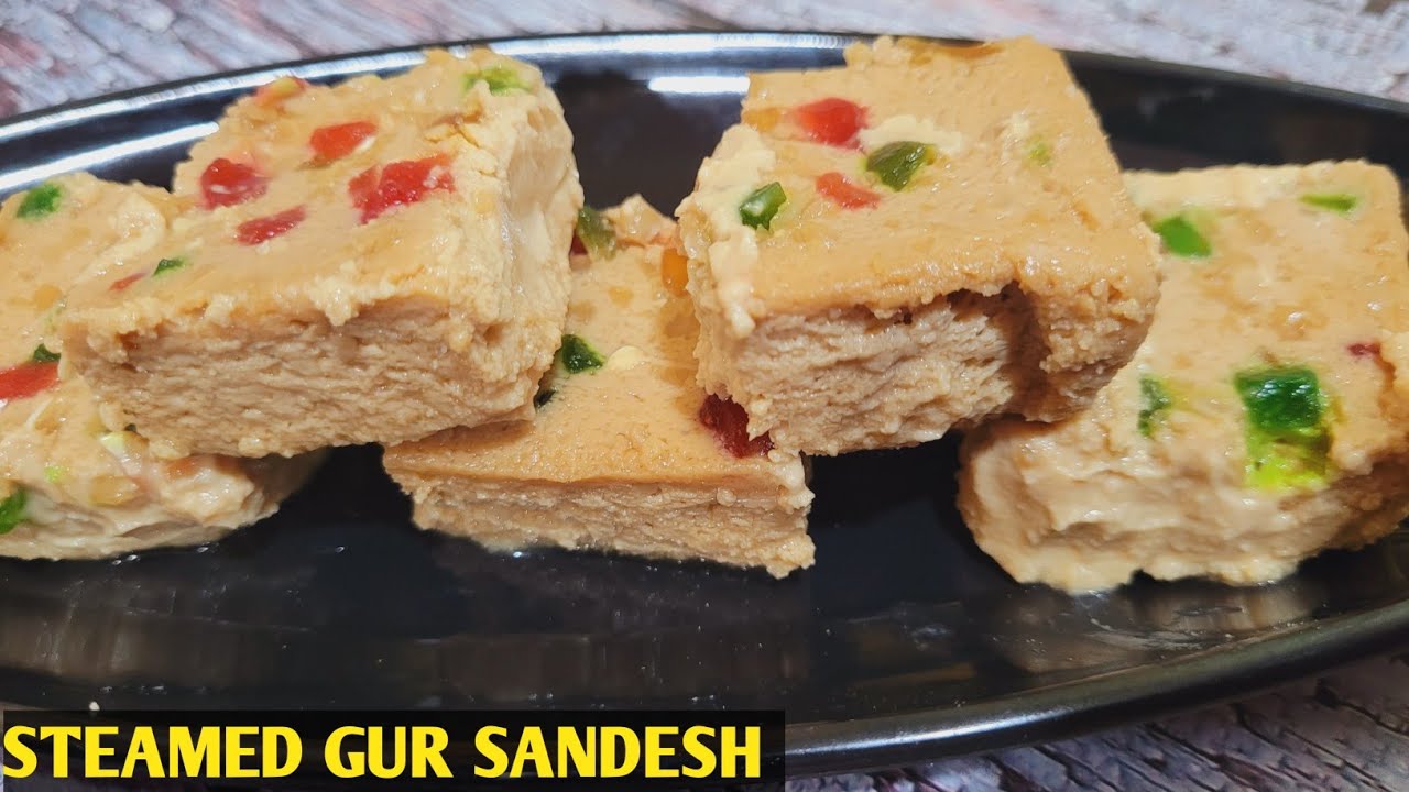 Steamed Gur Sandesh|Gurer Sandesh|Steamed Sandesh|গুড়ের সন্দেশ|Bengali ...
