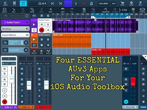 Four ESSENTIAL AUv3 FX Apps for your iOS AUDIO TOOLBOX - iPad Demo