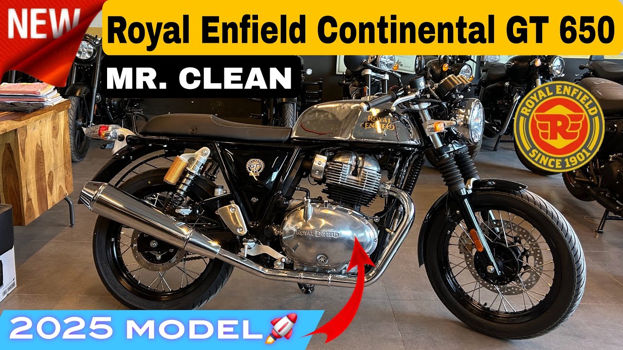 All New Royal Enfield Continental GT-650 Mr.Clean 2025 Model Price ...