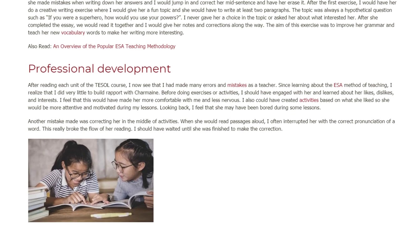 My Personal Reflection On My First Teaching Experience | ITTT TEFL BLOG - YouTube