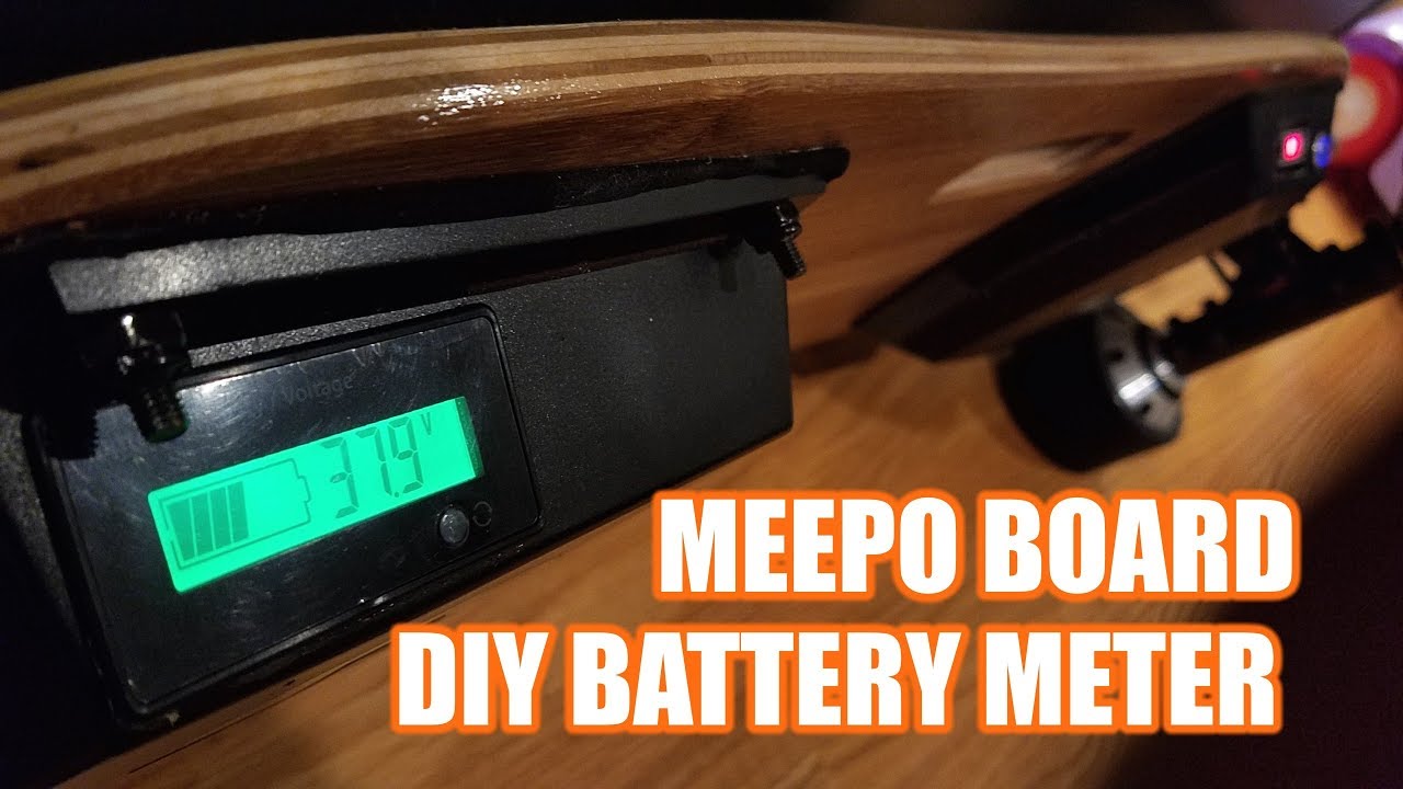 Meepo Board, a DIY Better Battery Gauge Mod - YouTube