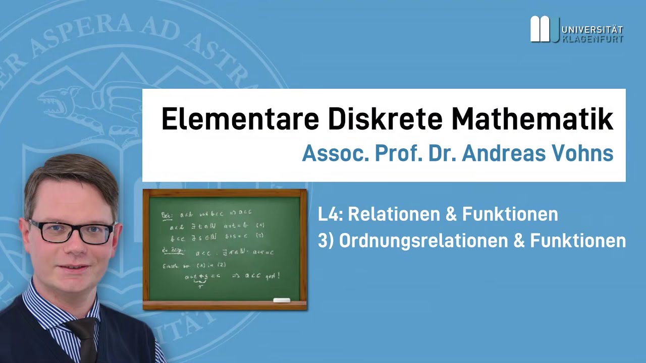 Elementare Diskrete Mathematik (20W): L4, K3: Ordnungsrelationen ...