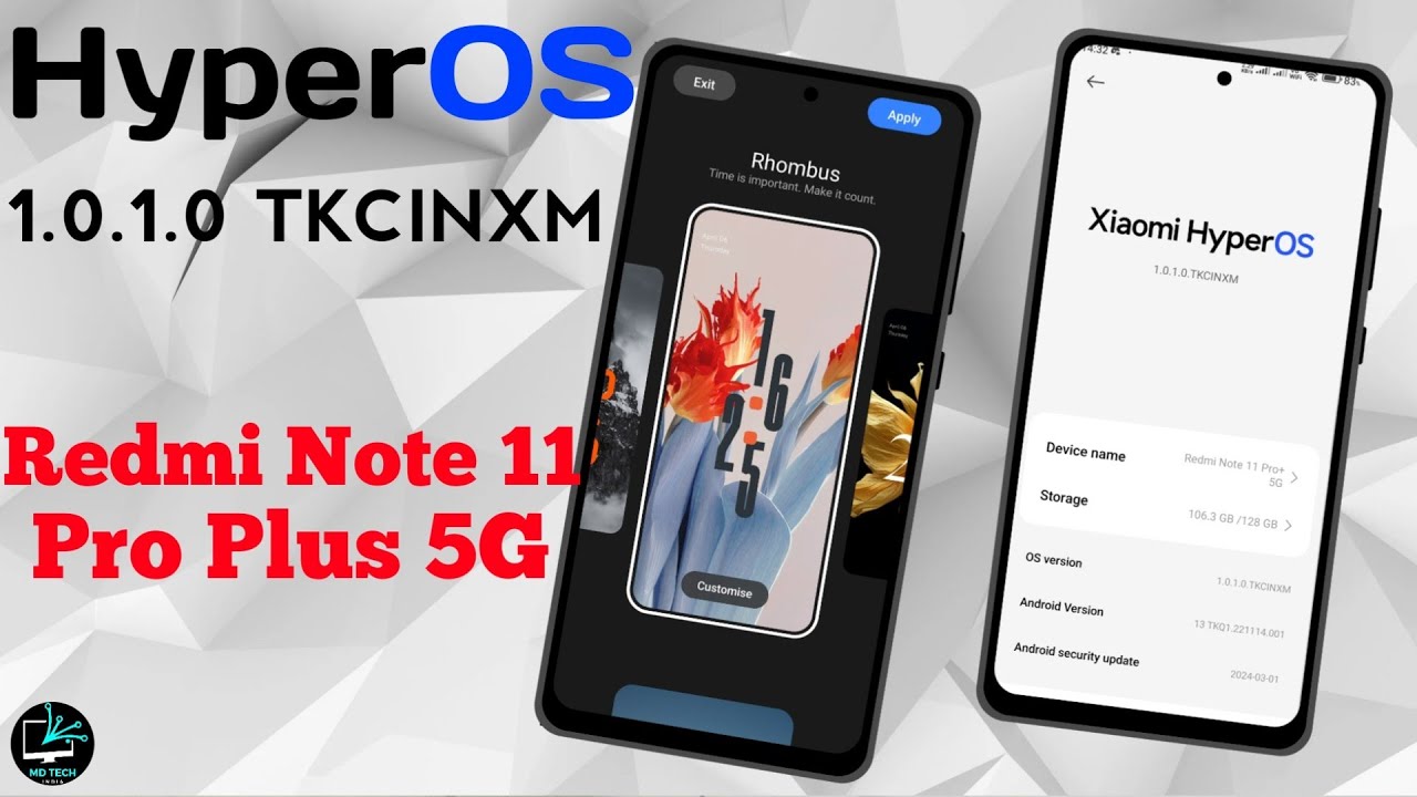Xiaomi HyperOS Update For Redmi Note 11 pro Plus 5G is Here | Full ...