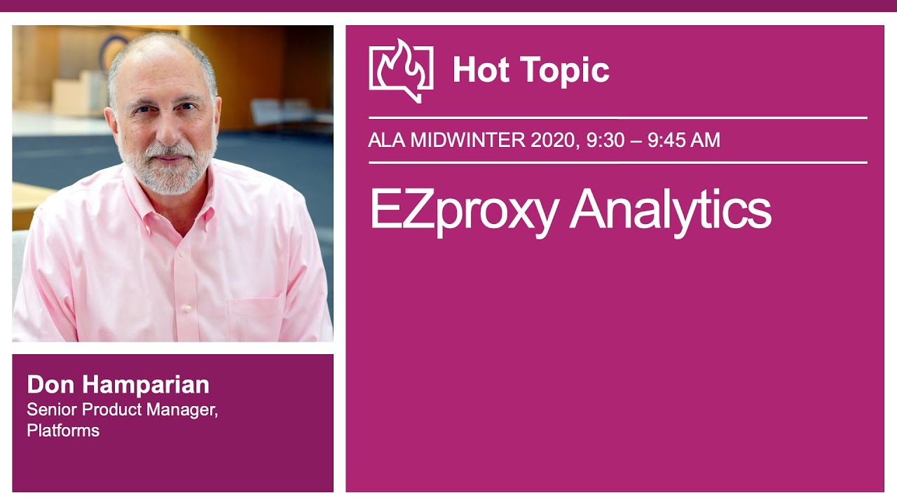 EZproxy Analytics - Make the numbers work for you - YouTube